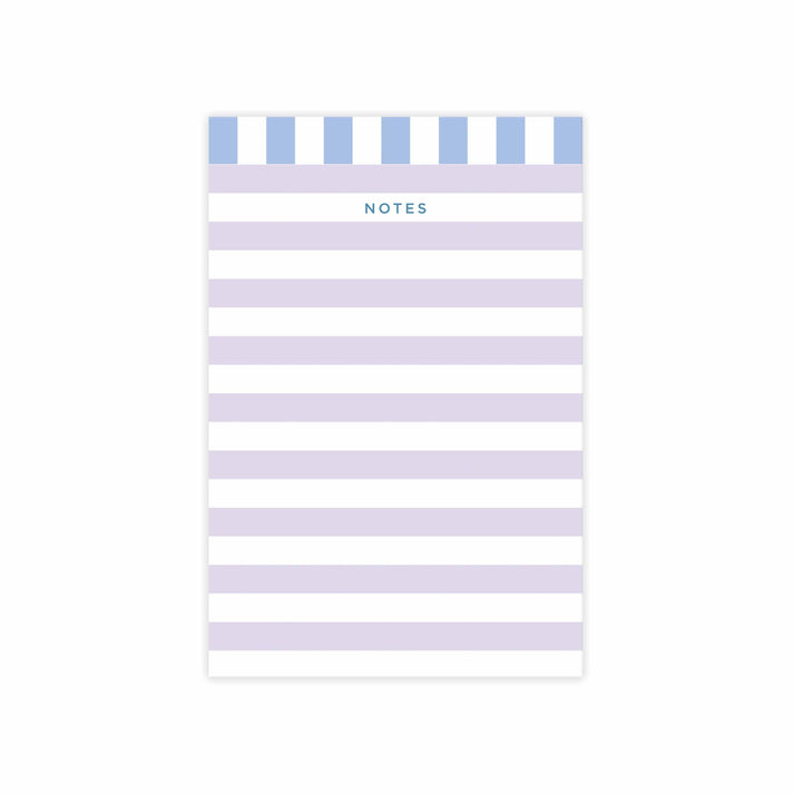 Purple Stripes Notes Notepad – Line and Kind Paper Co.