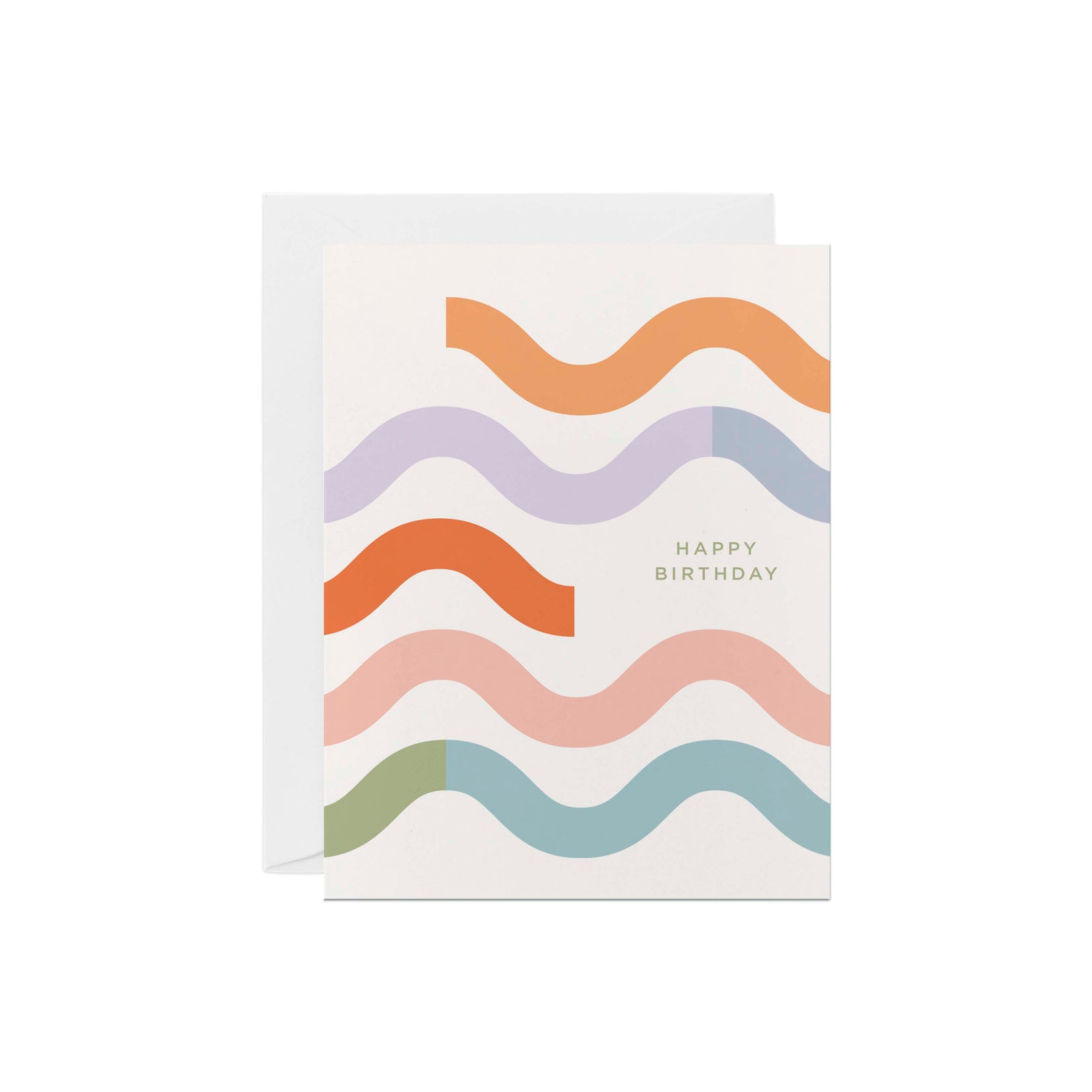 Wave Happy Birthday | Birthday Card – Line and Kind Paper Co.