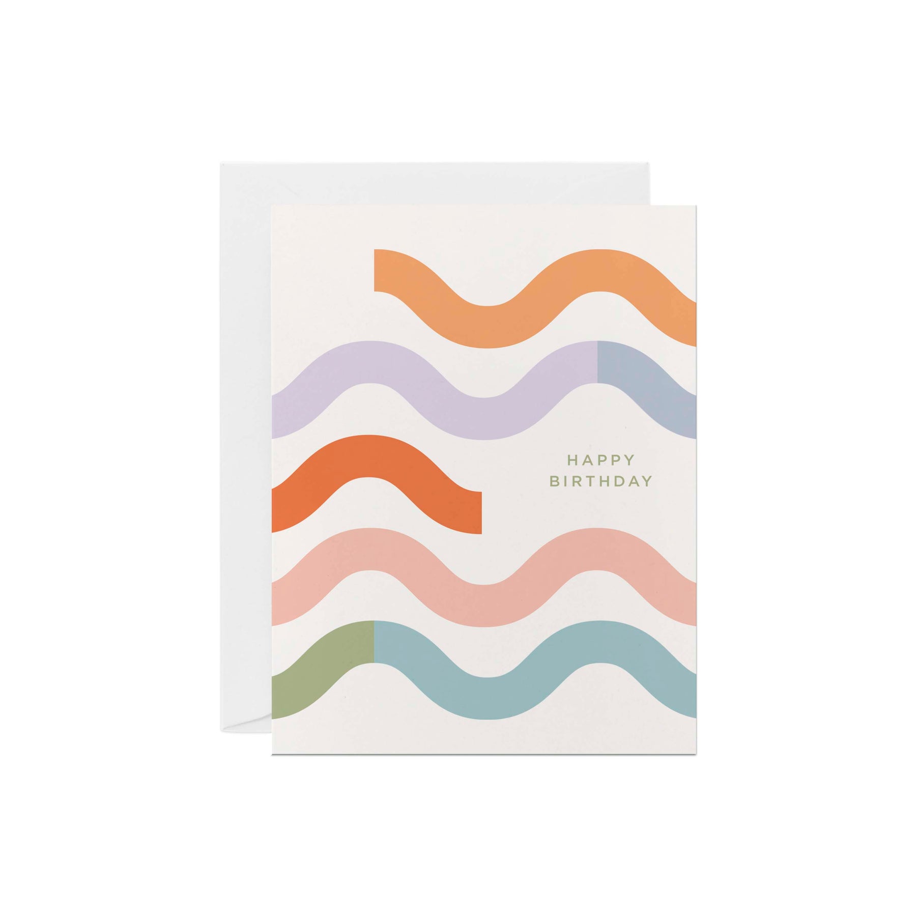 Wave Happy Birthday | Birthday Card – Line and Kind Paper Co.