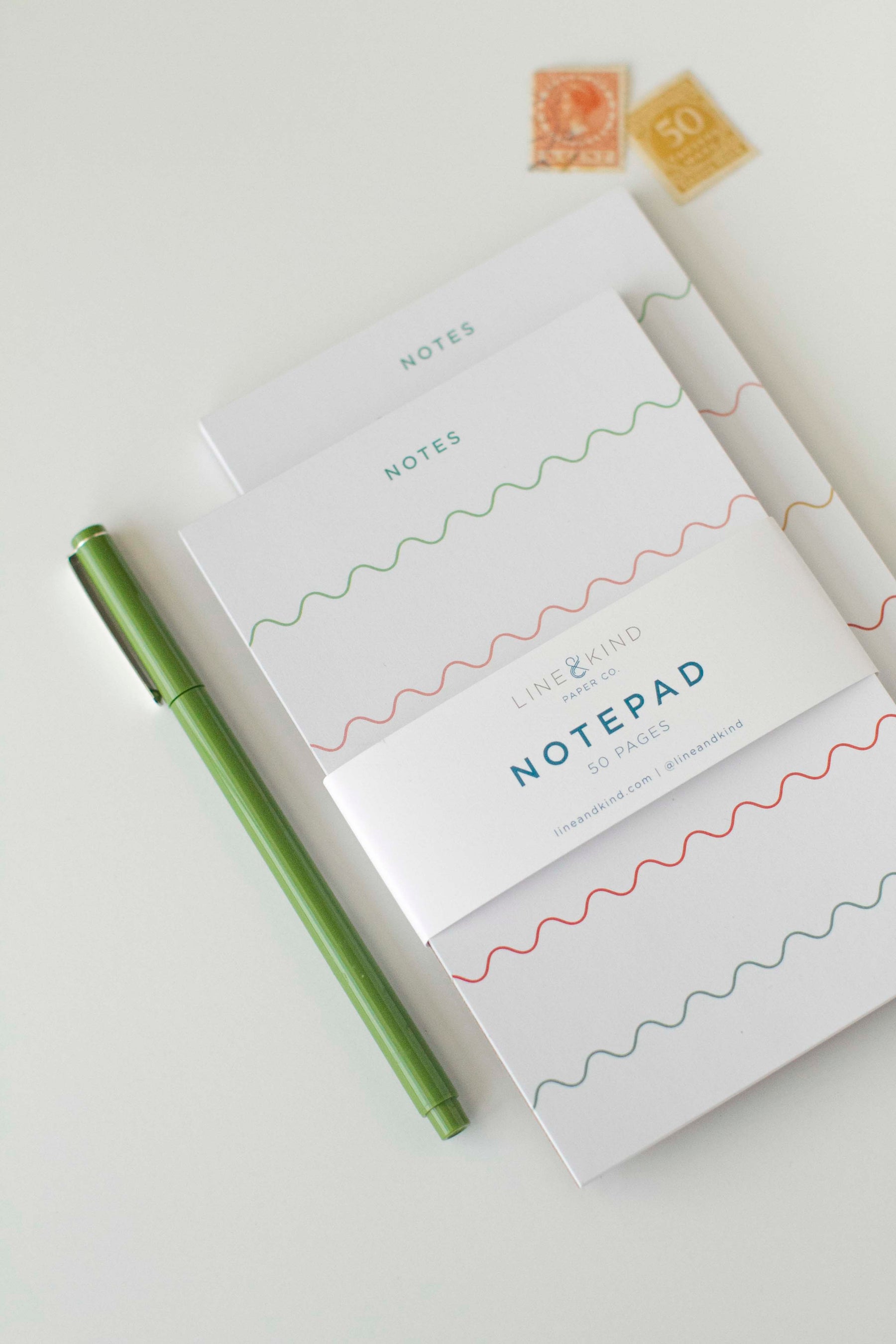 Wave Notepad – Line and Kind Paper Co.