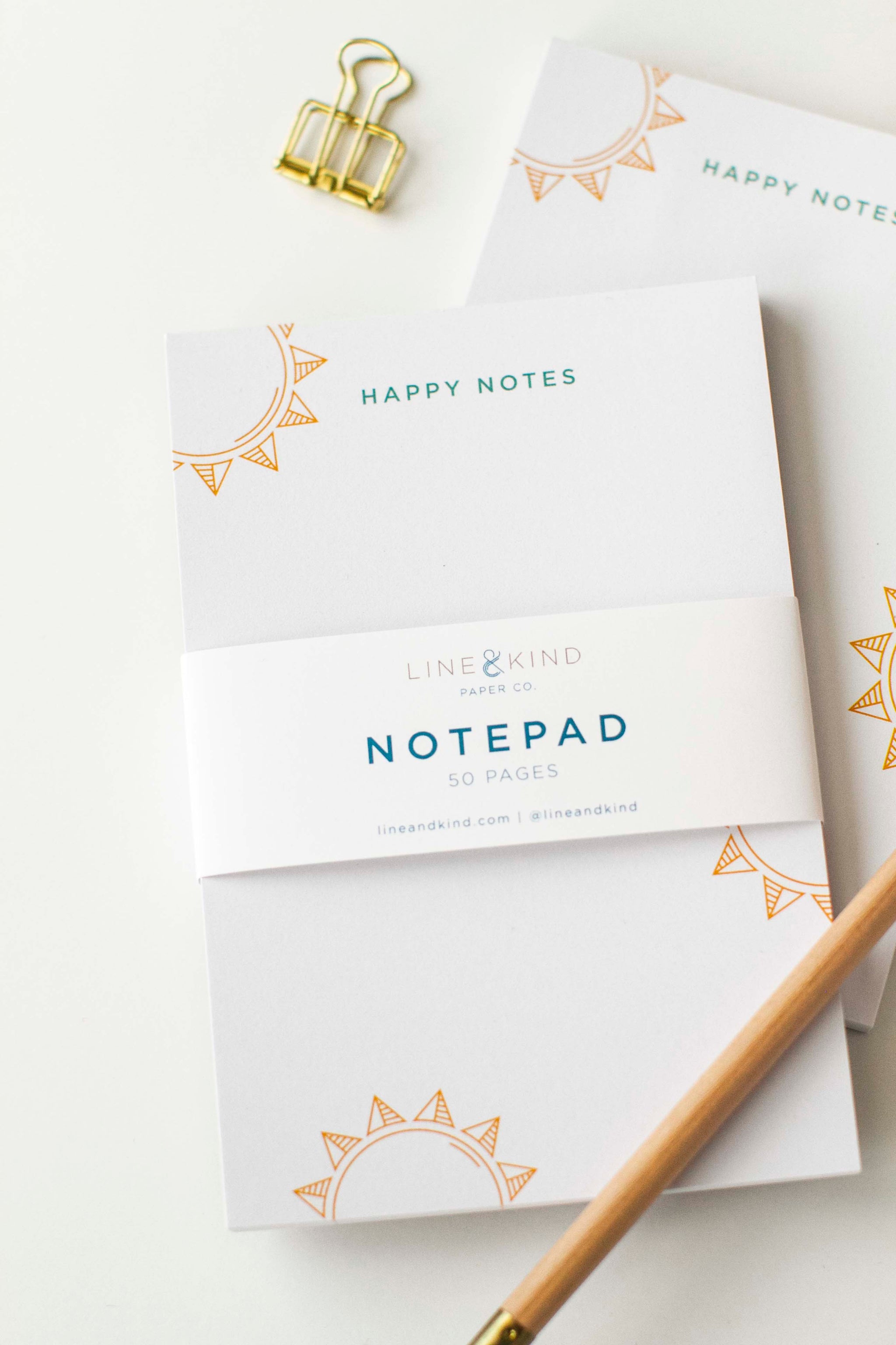 Happy Notes Notepad – Line and Kind Paper Co.