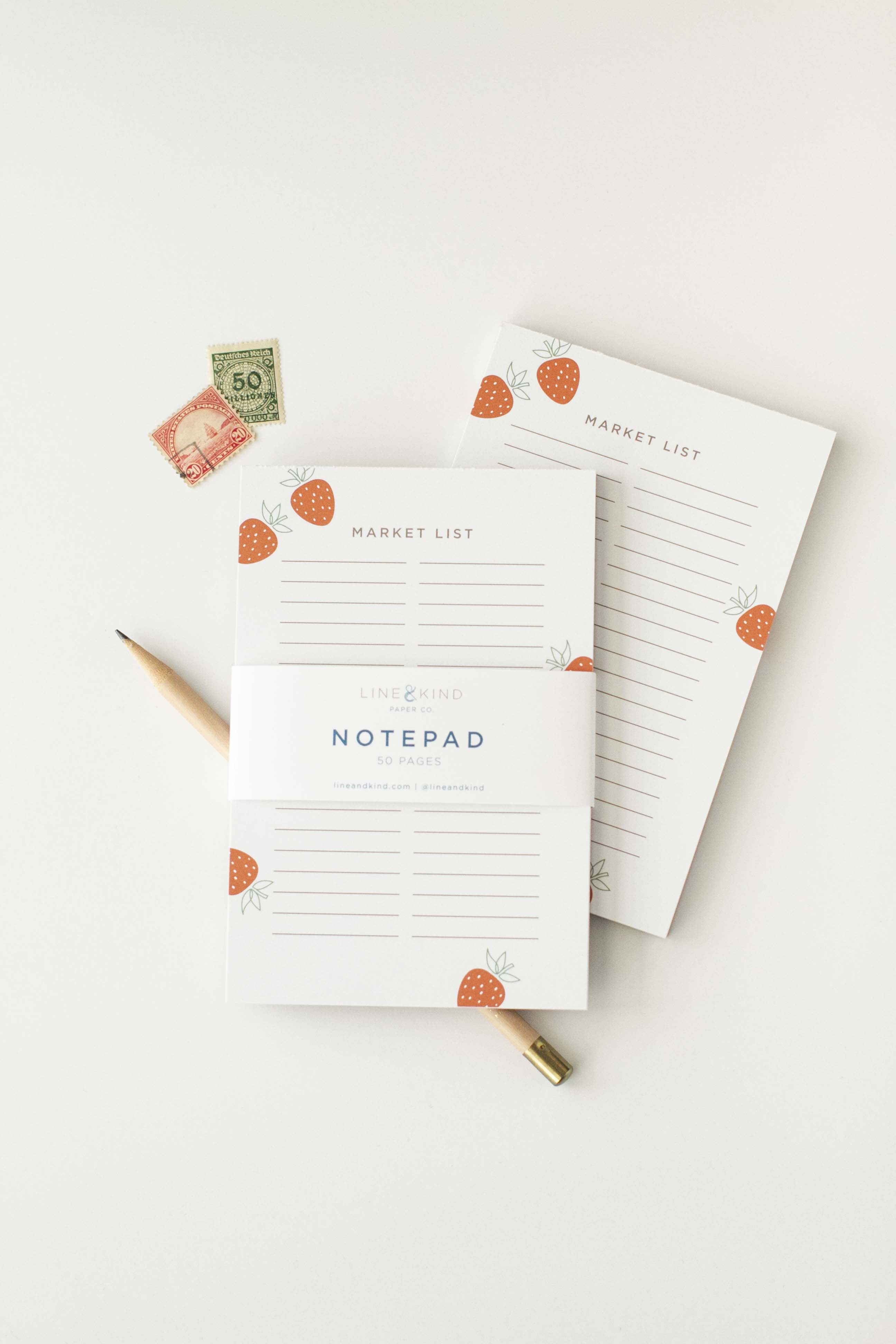Market Notepad – Line and Kind Paper Co.