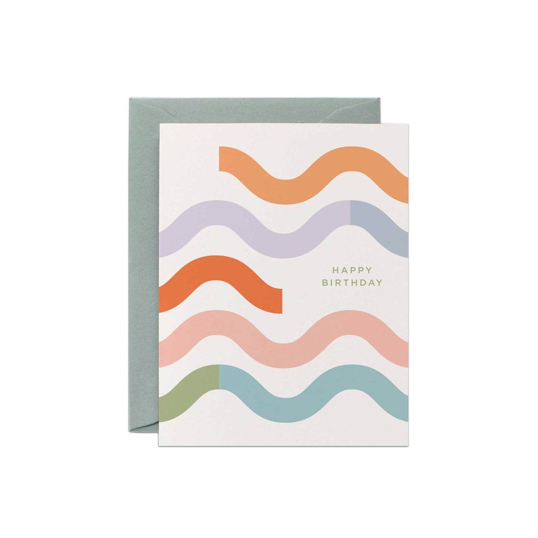 Wave Happy Birthday | Birthday Card – Line and Kind Paper Co.